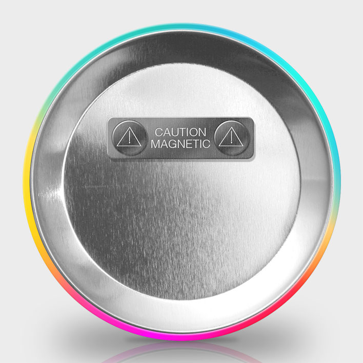 3.5" Round Clothing Magnets with a Movable Magnetic Bar